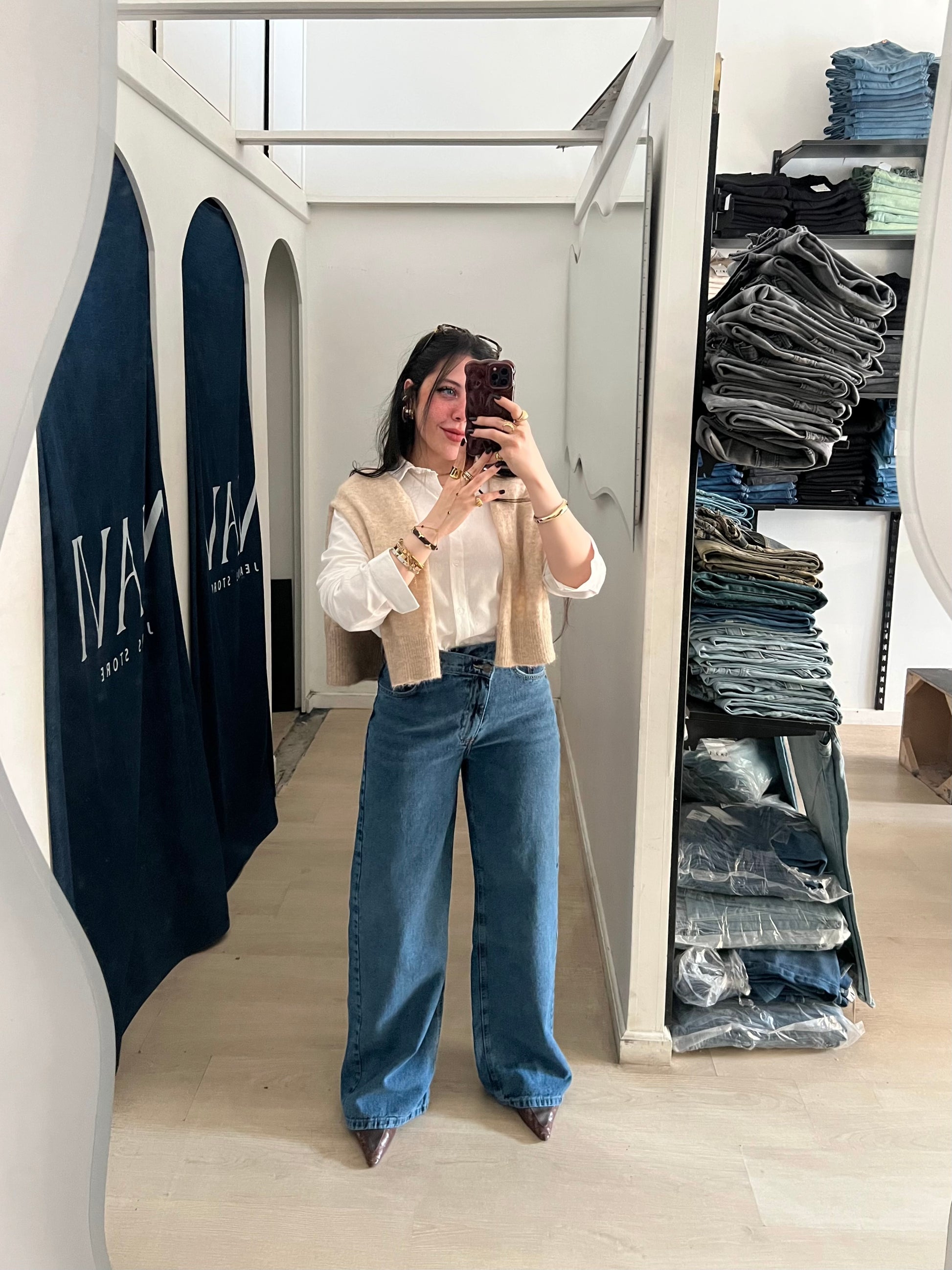 Double waist Dark Acid - Wash – NAVI